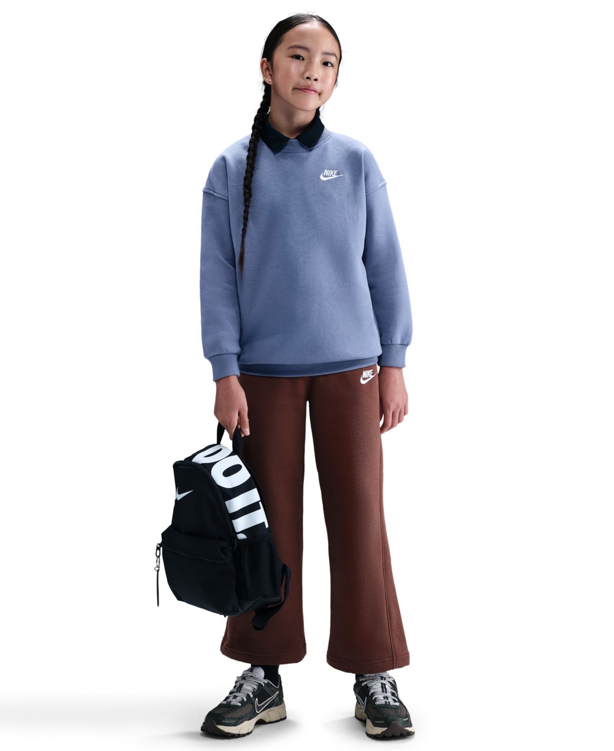 Click here for Nike Big Girls 7-16 Sportswear Club Fleece Oversiz... prices