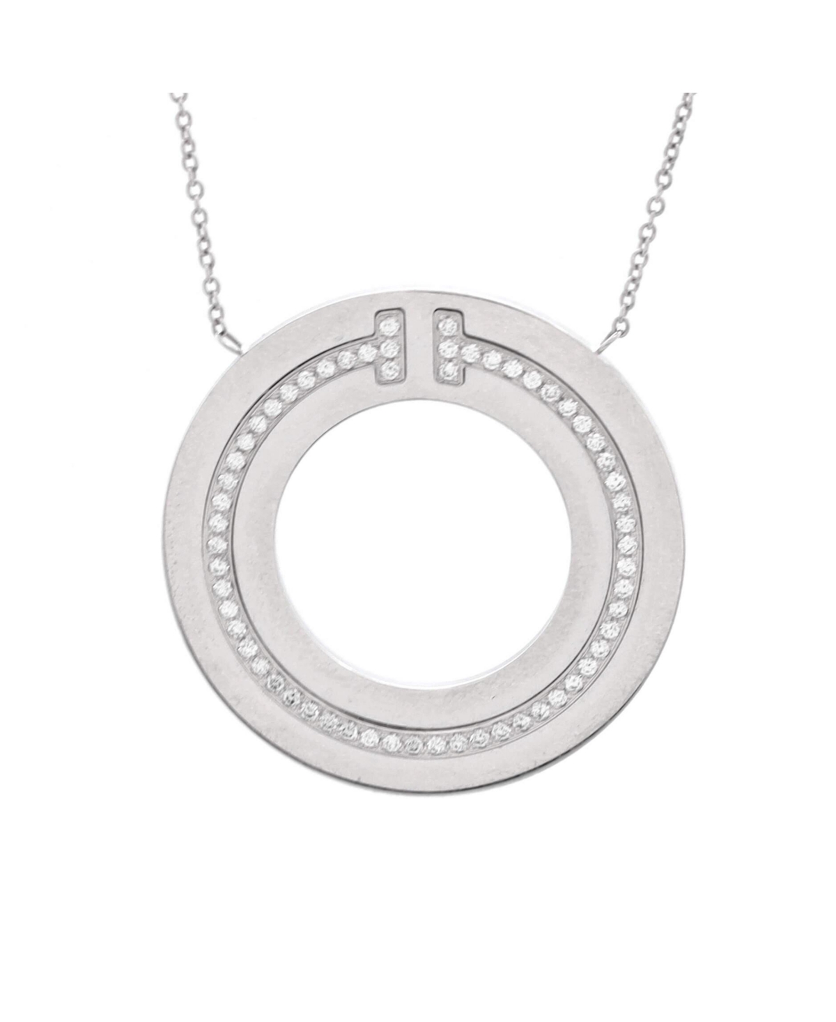 Click here for Pre-Owned Tiffany & Co T Circle Pendant Necklace -... prices