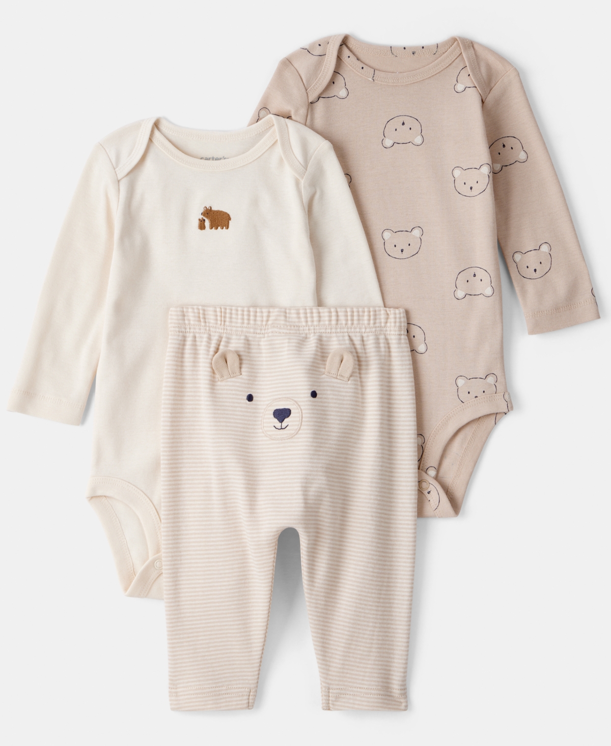 Click here for Carters Baby Boys 3-Piece Bear Print Long-Sleeve B... prices