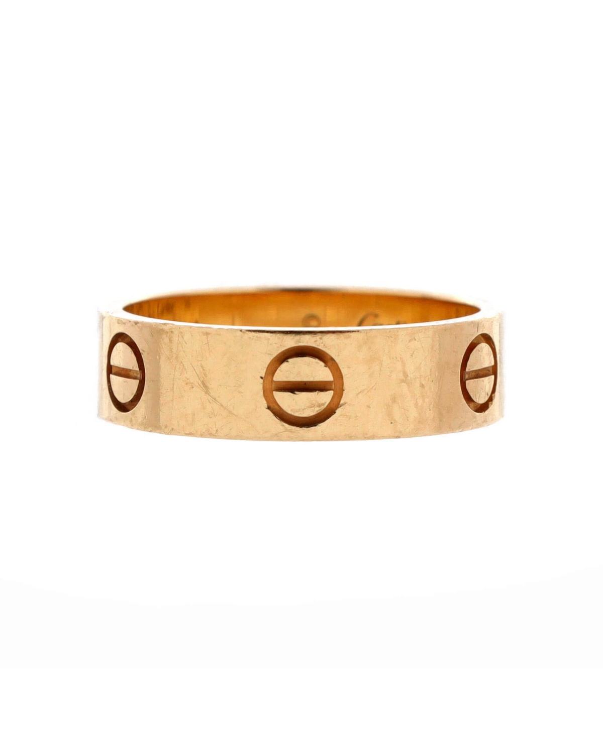 Click here for Pre-Owned Cartier Love Band Ring - 18k yellow gold prices