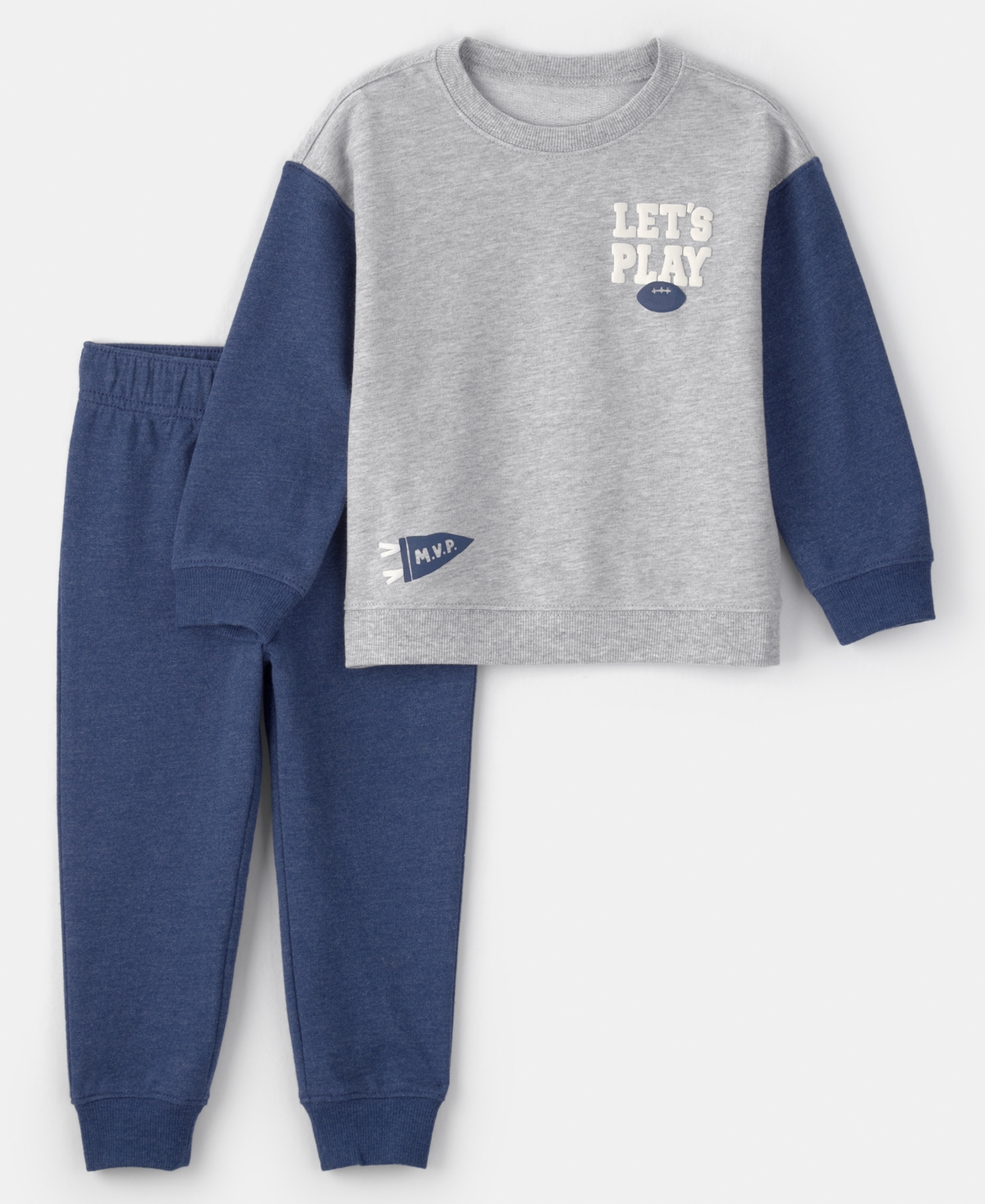 Click here for Carters Boys Toddler 2T-5T 2-Piece Varsity Long-Sl... prices