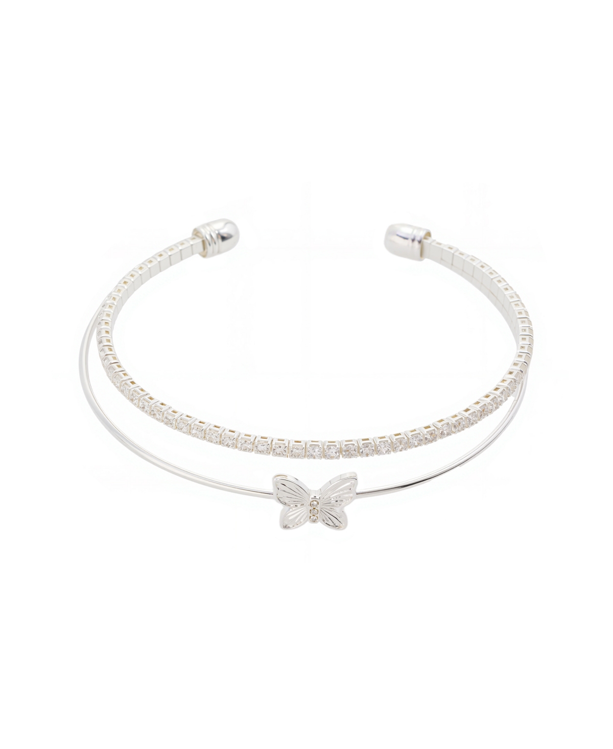 Click here for Unwritten Cubic Zirconia And Crystal Butterfly Cuf... prices