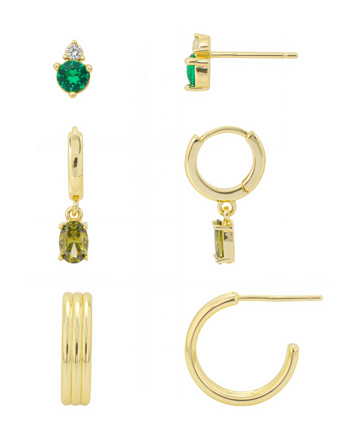 Click here for Unwritten Clear With Emerald Cubic Zirconia  Perid... prices