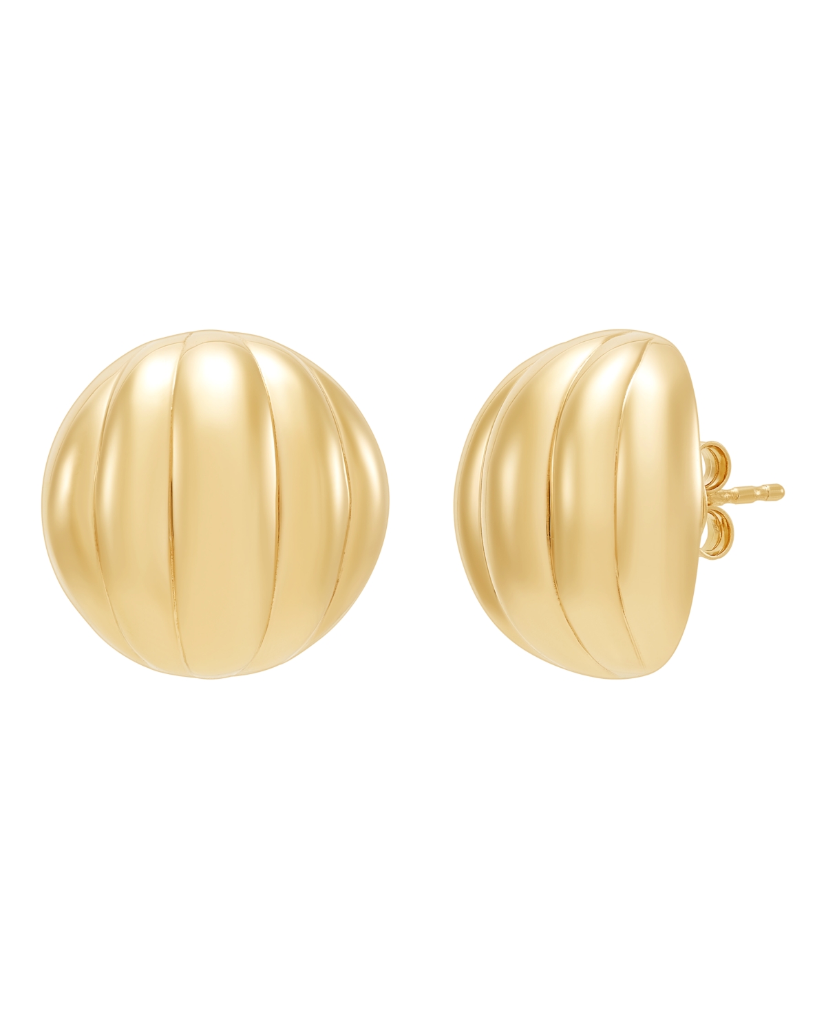 Click here for Macys Half Ball Stud Earrings in 18K Yellow Gold-P... prices