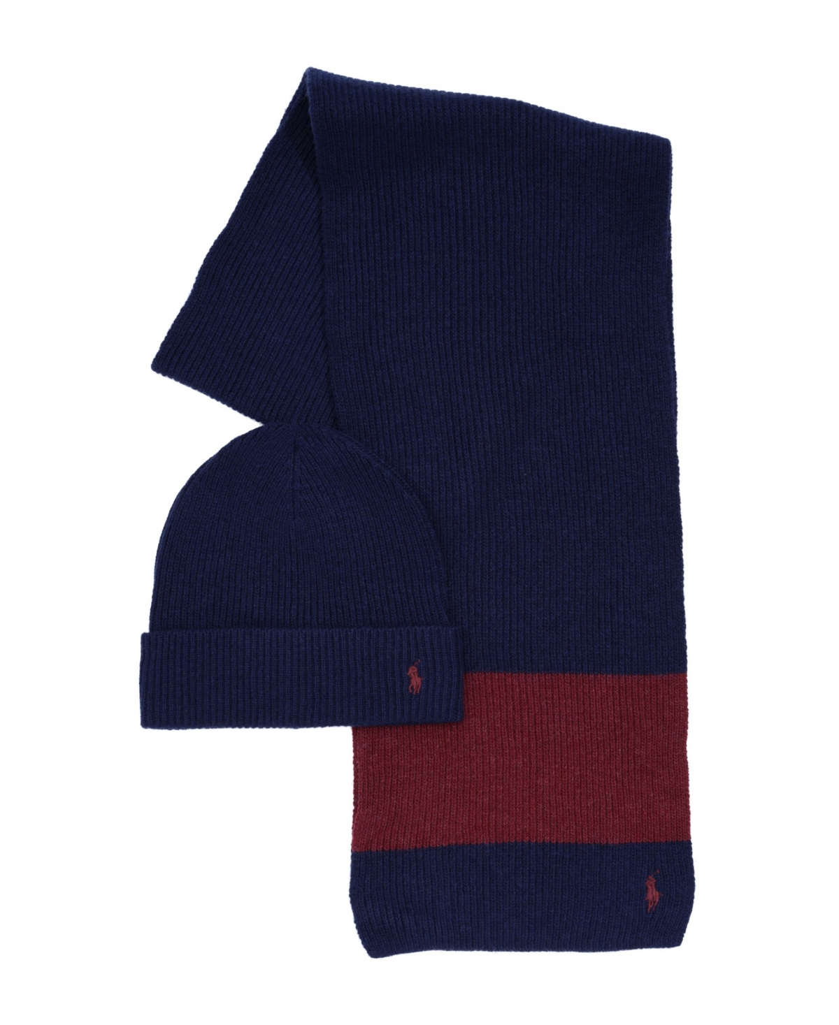 Click here for Polo Ralph Lauren Mens Rugby Stripe 2-Piece Hat an... prices