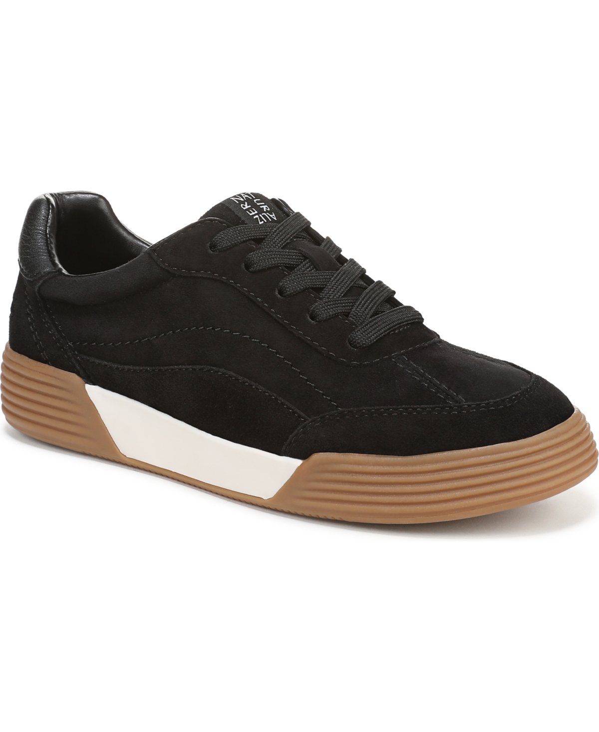 Click here for Naturalizer Cami Lace-Up Sneakers - Black Suede prices
