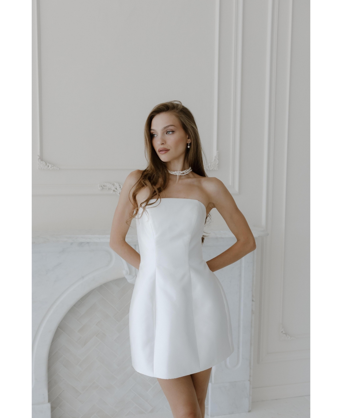 Click here for Untamed Petals Womens Bianca Mini Dress - Ivory prices
