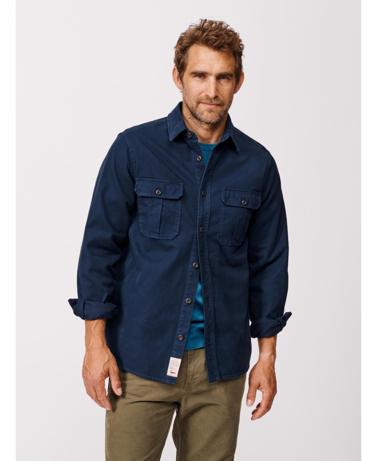 Click here for Aubin Mens Dovedale Overshirt - Navy prices