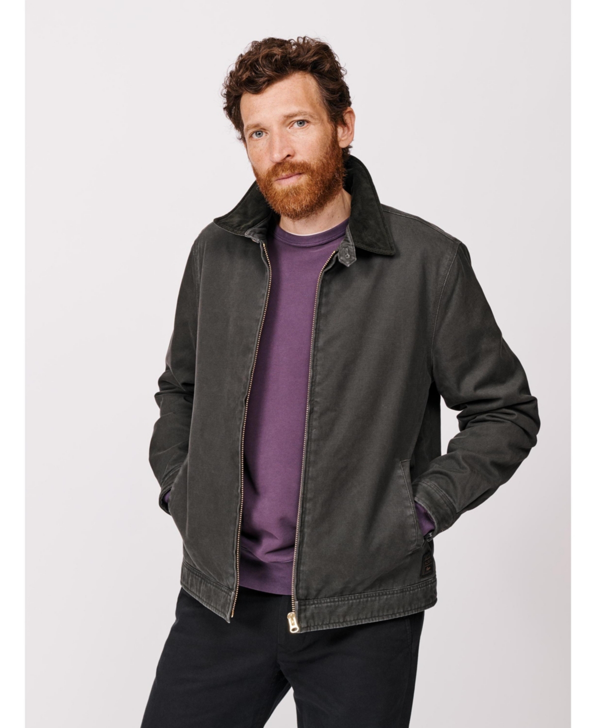 Click here for Aubin Mens Newland Canvas Harrington Jacket - Wash... prices