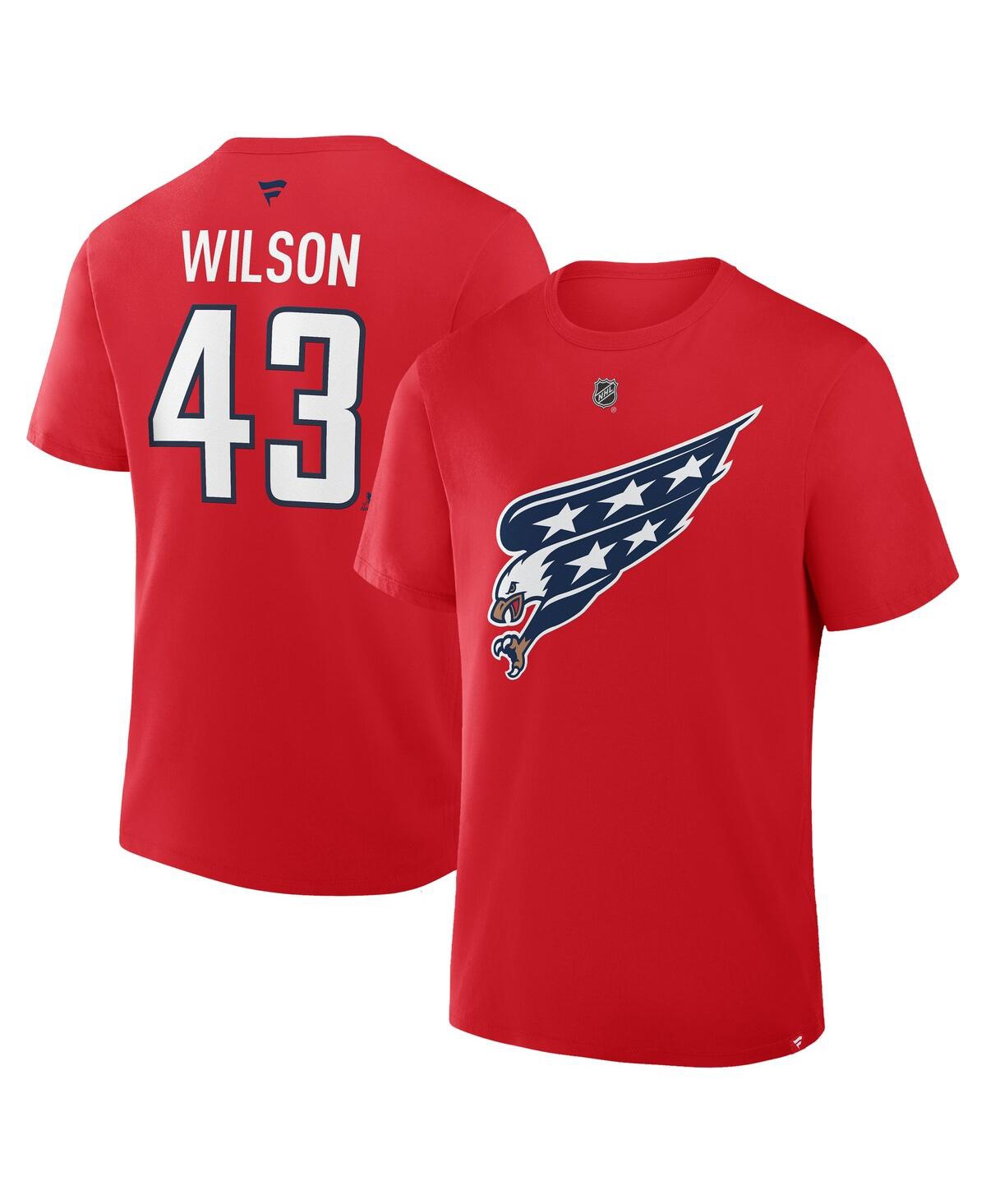 Click here for Fanatics Mens Tom Wilson Red Washington Capitals A... prices