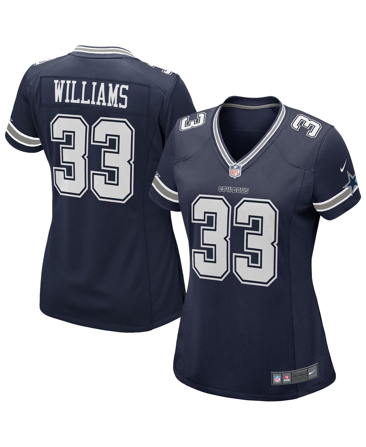Click here for Nike Womens Javonte Williams Navy Dallas Cowboys T... prices