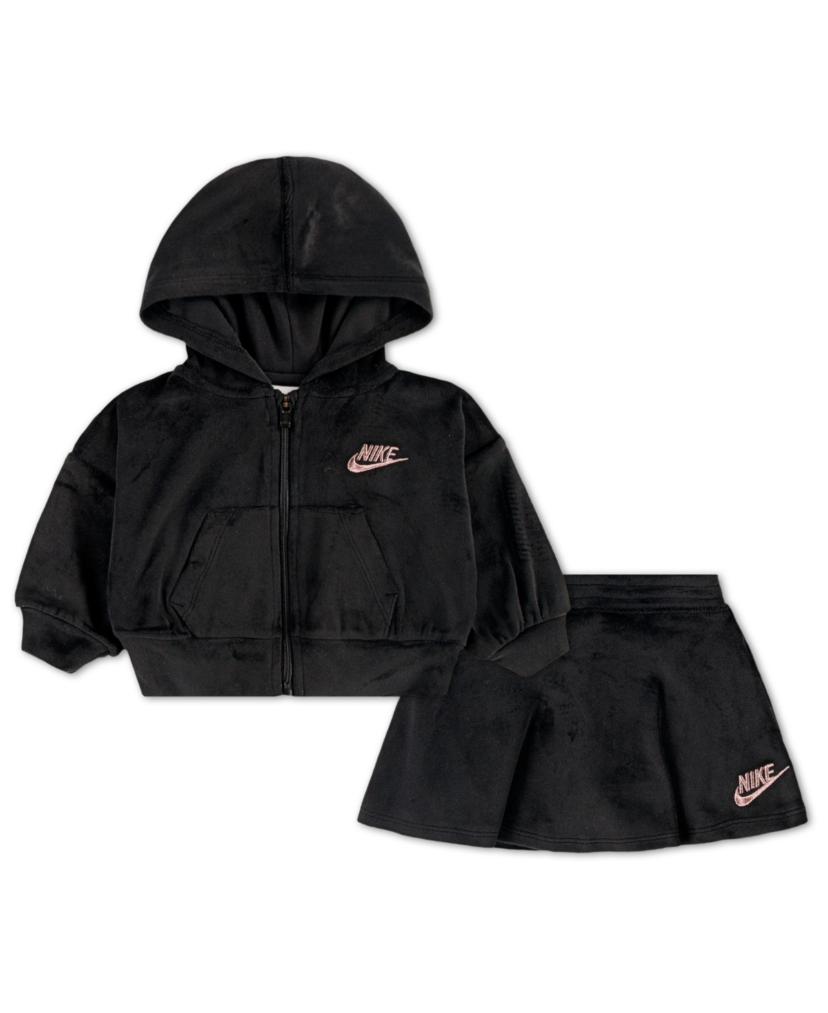 Click here for Nike Baby Girls 2-Piece Velour Long-Sleeve and Ski... prices