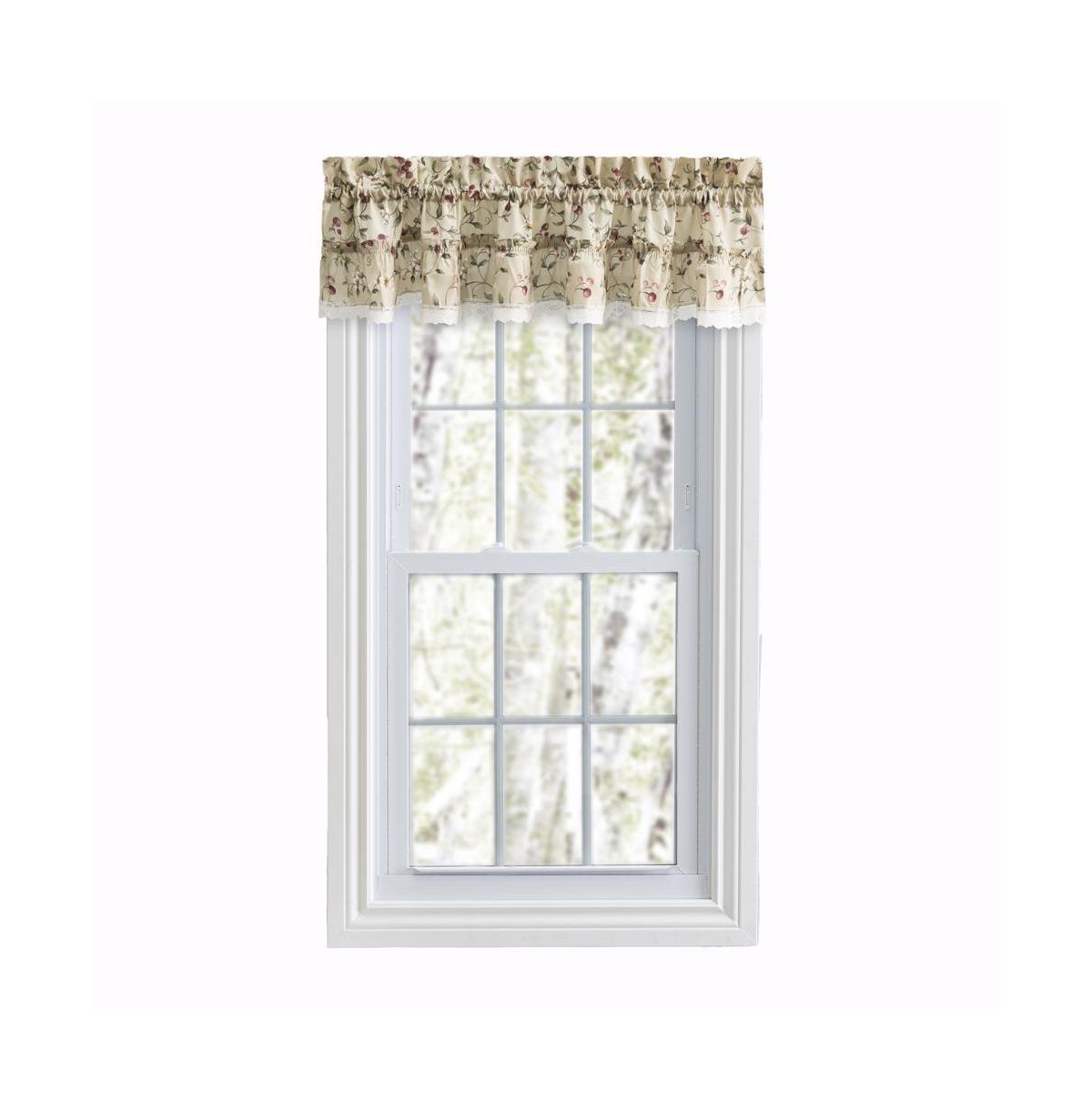 Click here for Ellis Curtain Cherries Ruffled 1.5" Rod Pocke... prices