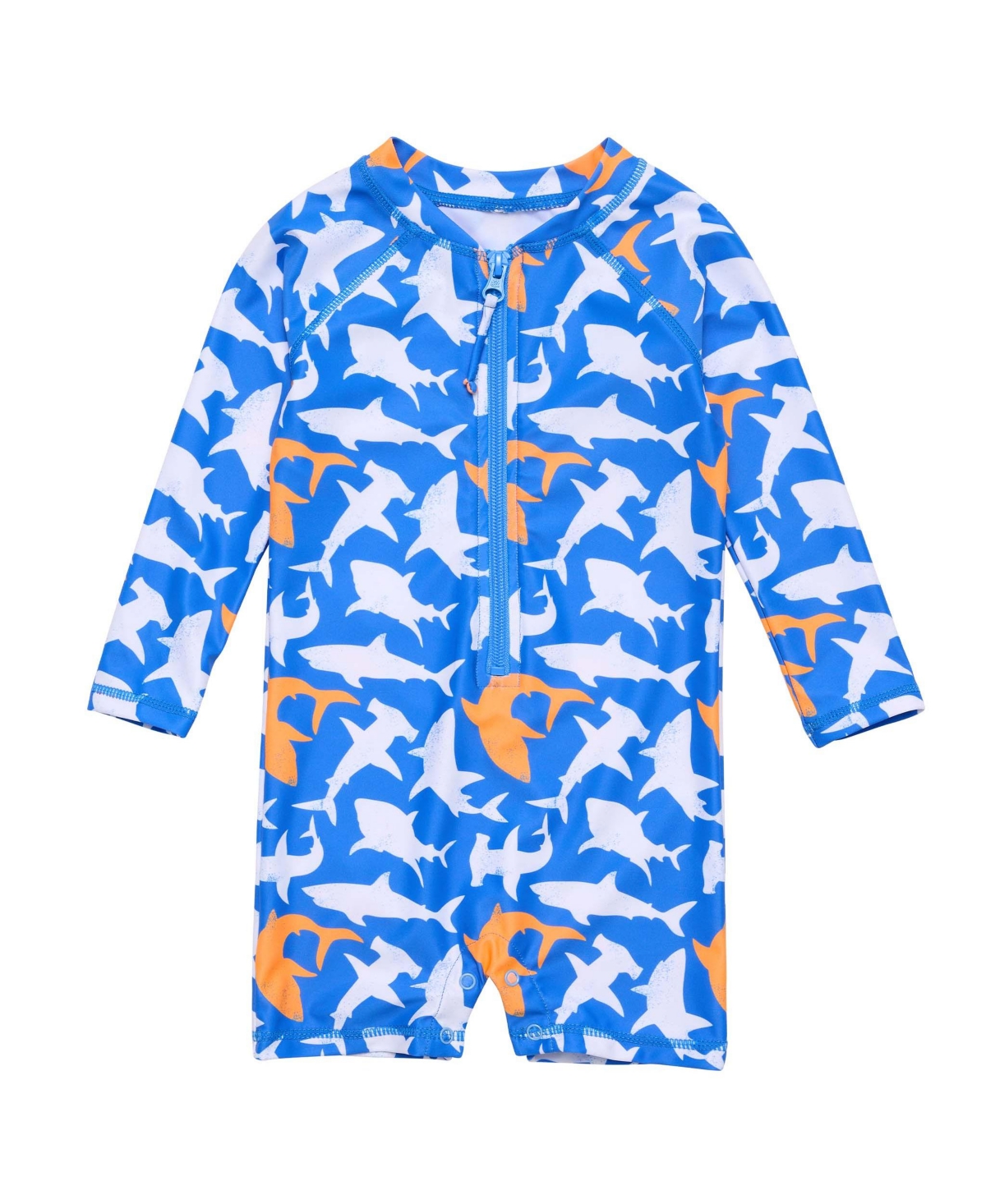 Click here for Snapper Rock Baby Boys Shark Squad Ls Sunsuit - Bl... prices