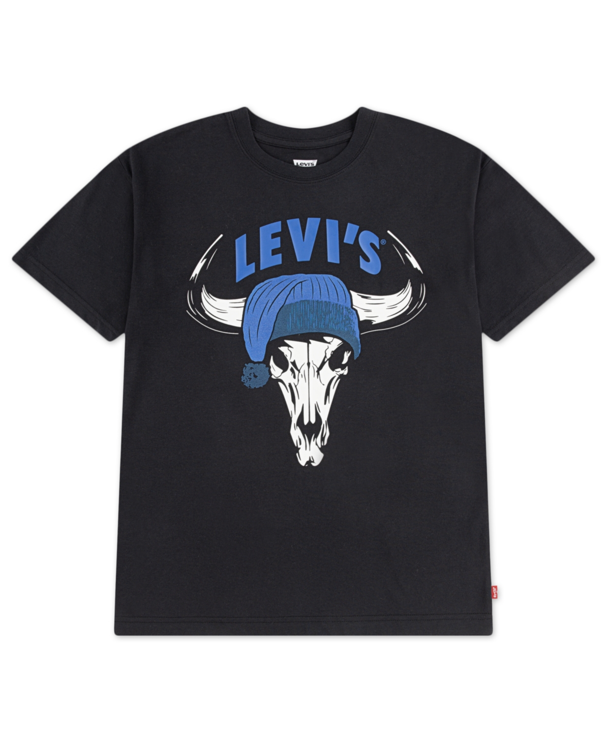 Click here for Levis Boys 8-20 Festive Steer Head Crewneck T-Shir... prices