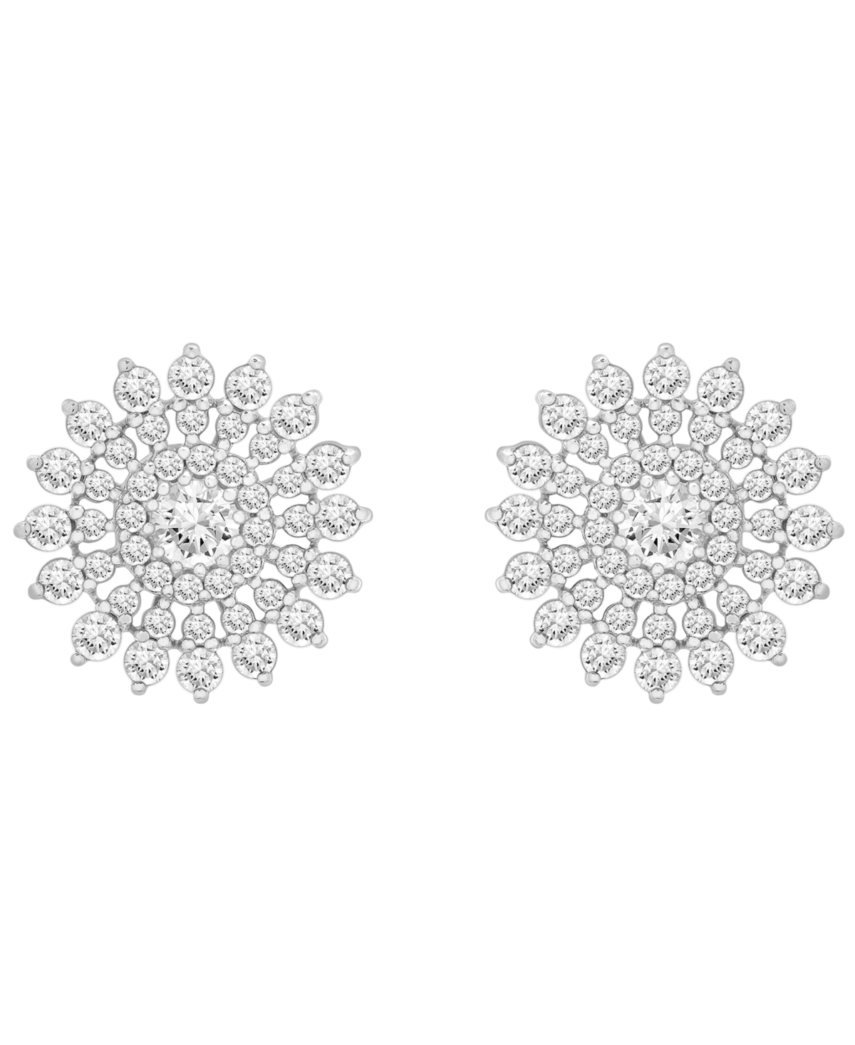 Click here for Wrapped in Love Diamond Flower Cluster Stud Earrin... prices