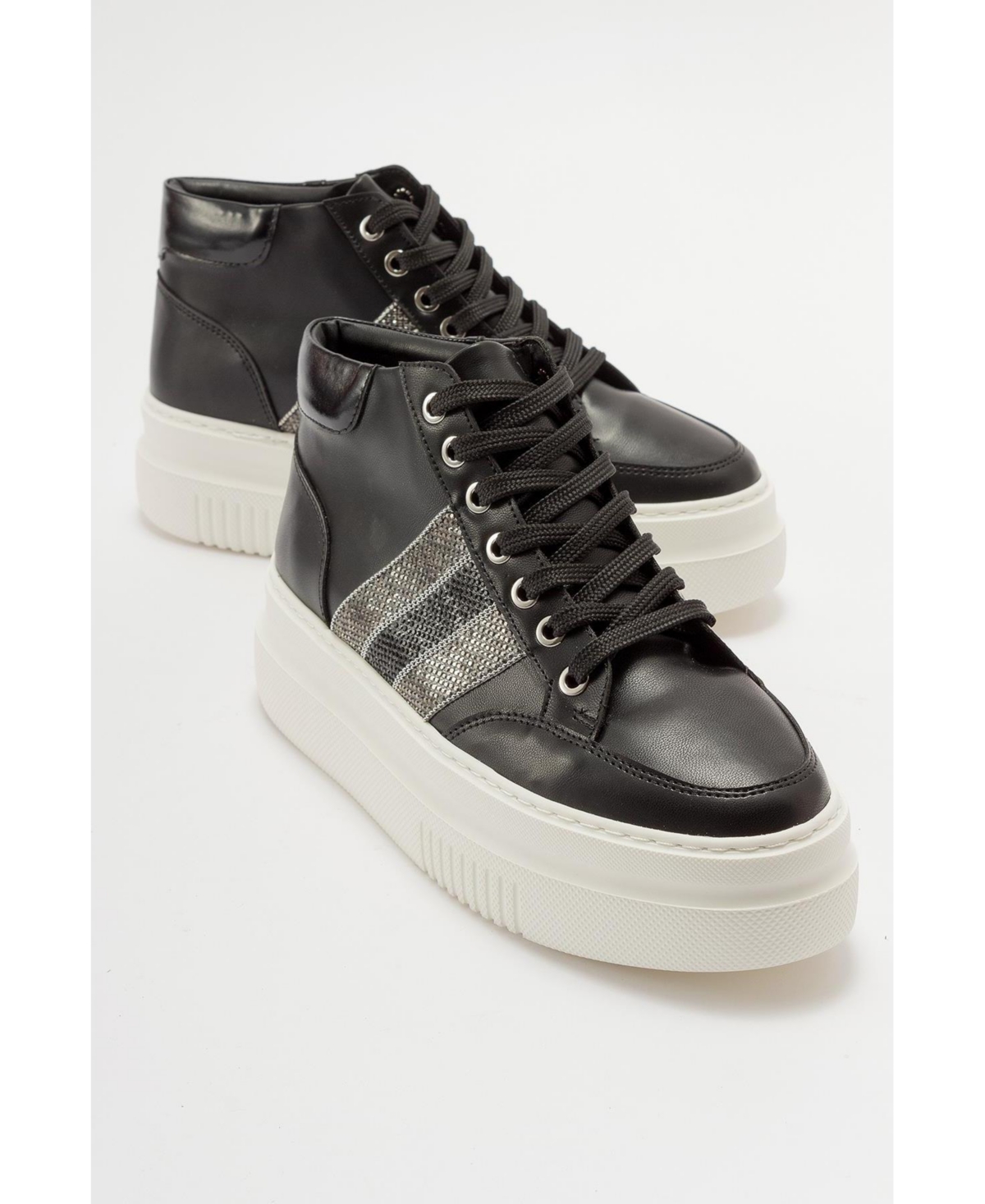 Click here for Prologue Shoes Lessino Sneakers (Women) - Black fa... prices