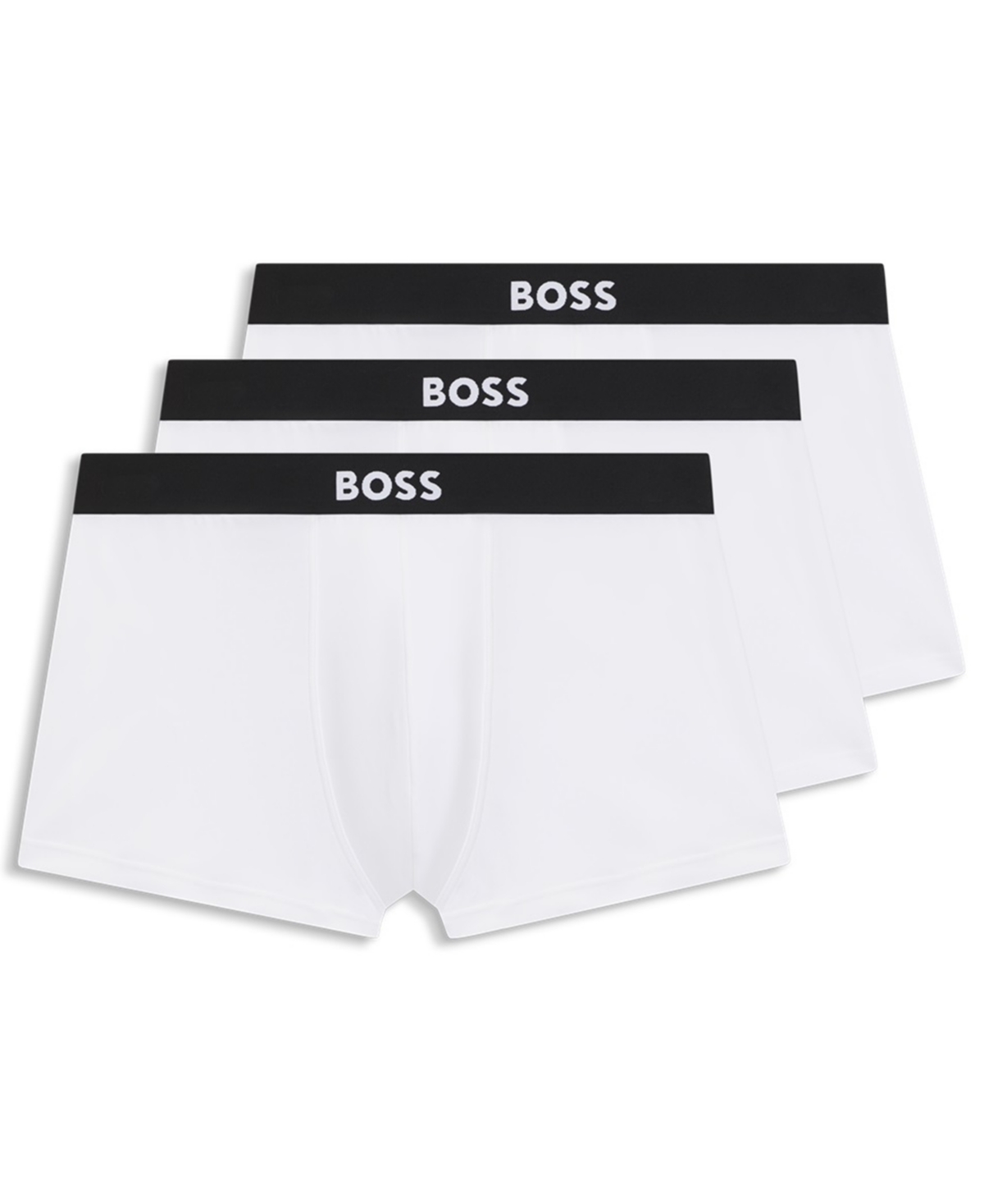 Click here for Boss Mens One Boxer Trunks  3-Pack - White prices