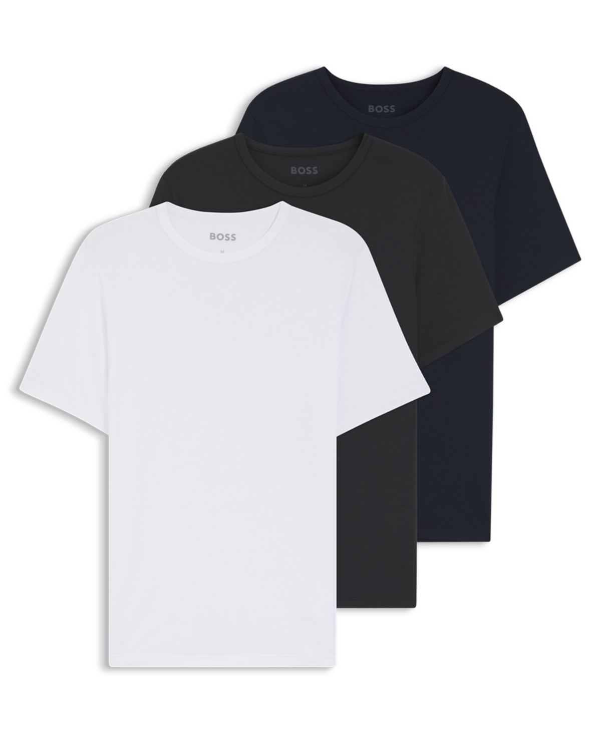 Click here for Hugo Boss Mens 3-Pack Short-Sleeve Crewneck T-Shir... prices