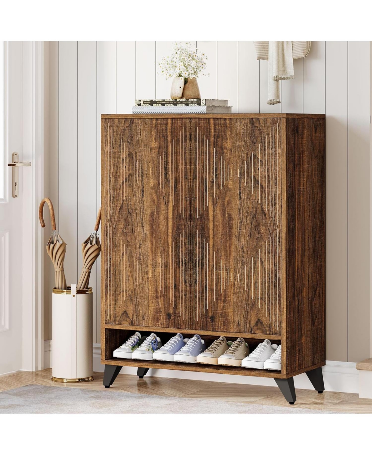 Click here for Tribesigns Shoe Cabinet with Doors  6-Tier Entrywa... prices