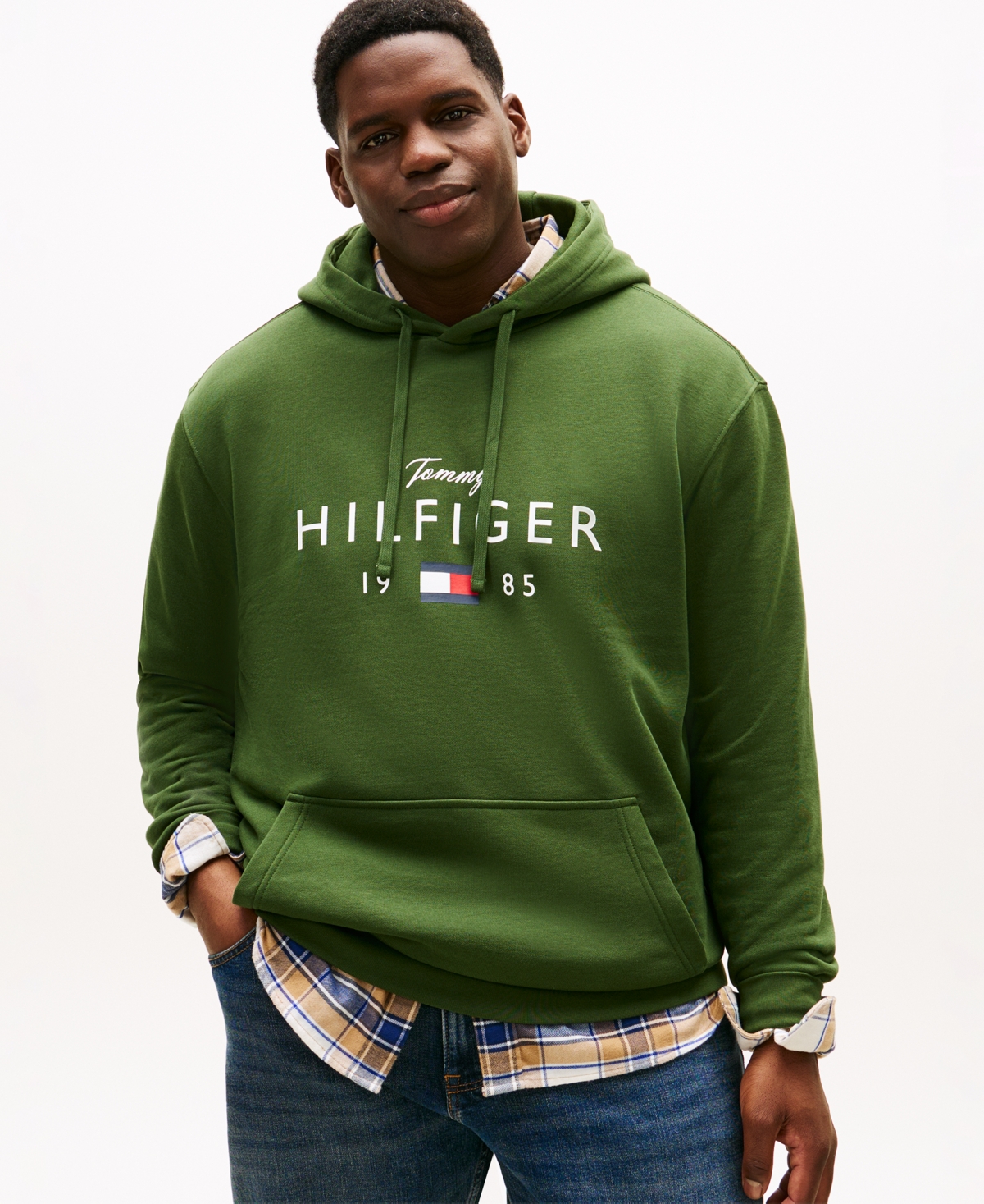 Click here for Tommy Hilfiger Mens Big & Tall Regular-Fit Hooded... prices