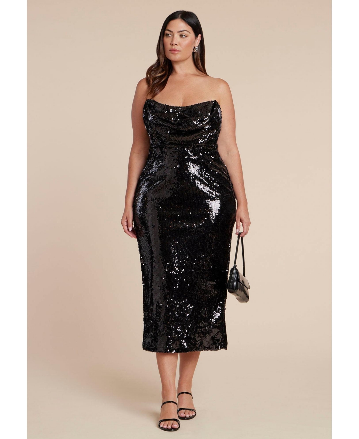 Click here for Eloquii Womens Plus Size Corset Bodice Sequin Dres... prices