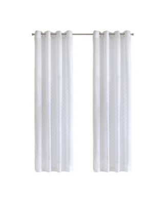 Click here for Habitat 100 Polyester Regina Sheer Chevron Delight... prices