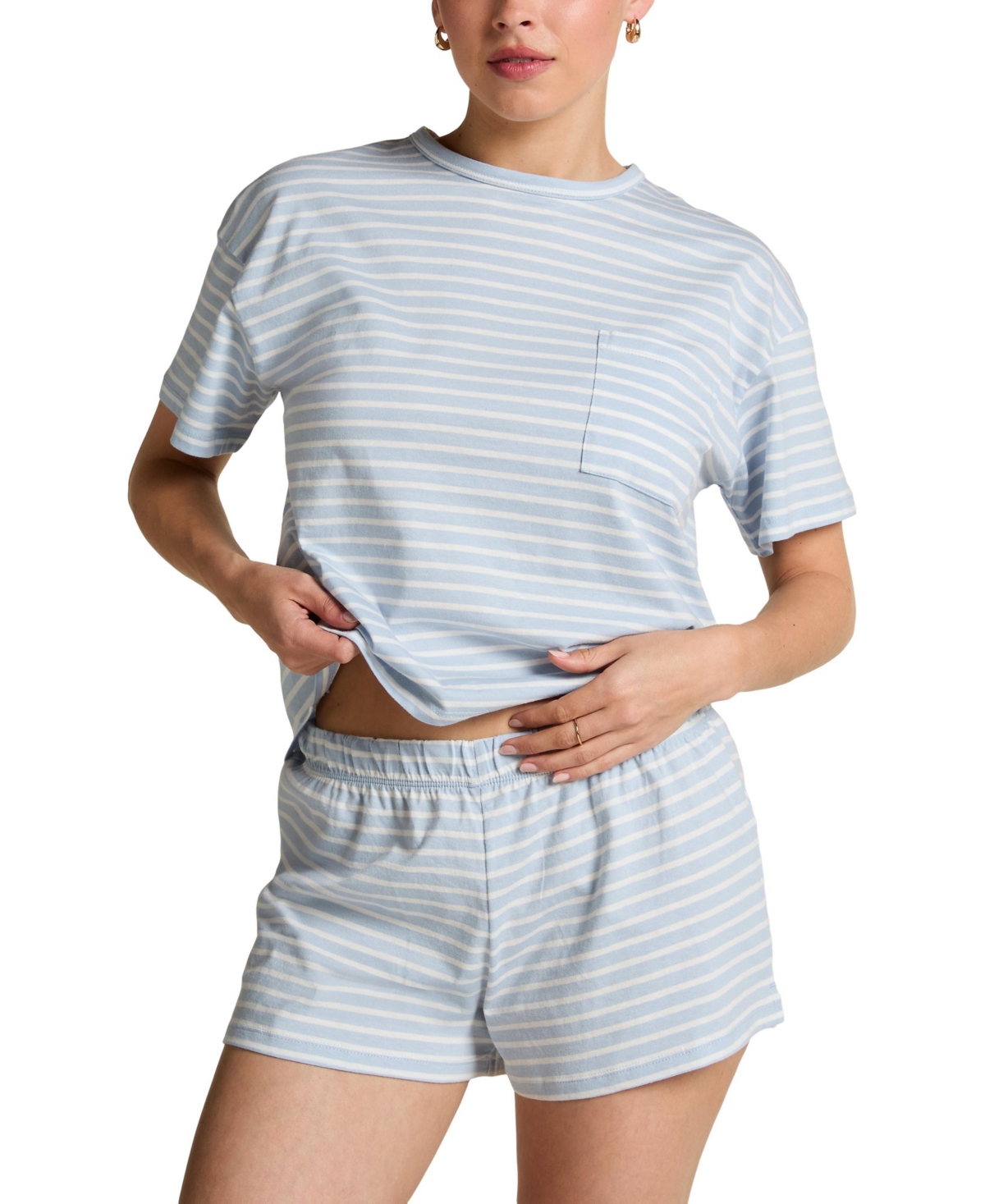 Click here for Hunkemoller Womens T-Shirt and Short Pyjama Set -... prices
