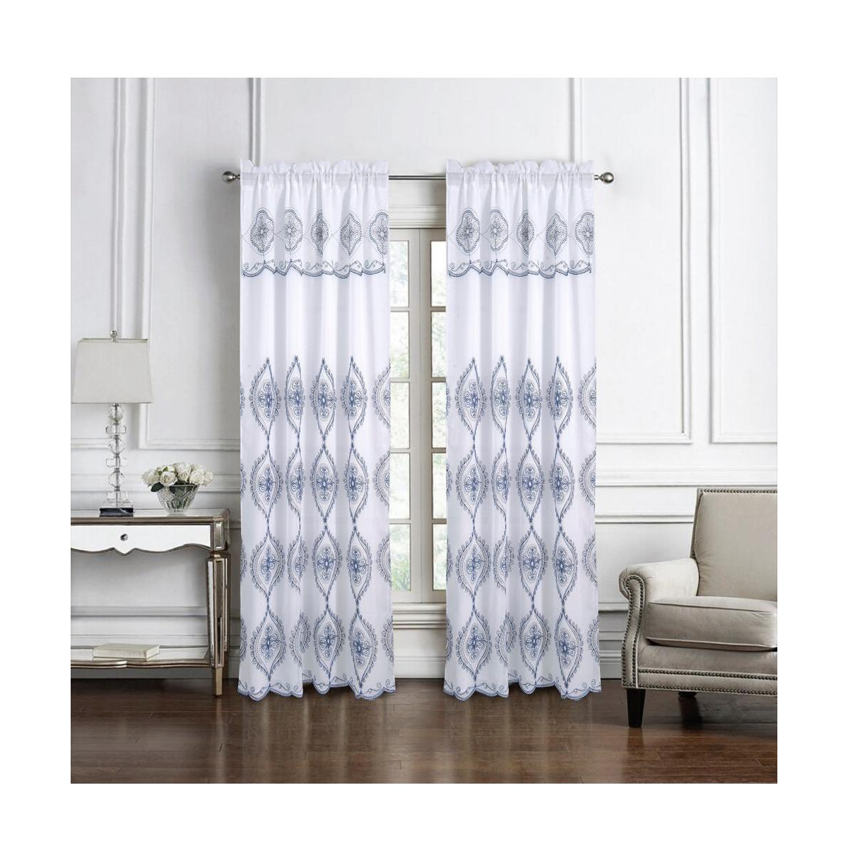 Click here for Oliva Gray Arcadia Embroidered Panel - 54x90"... prices