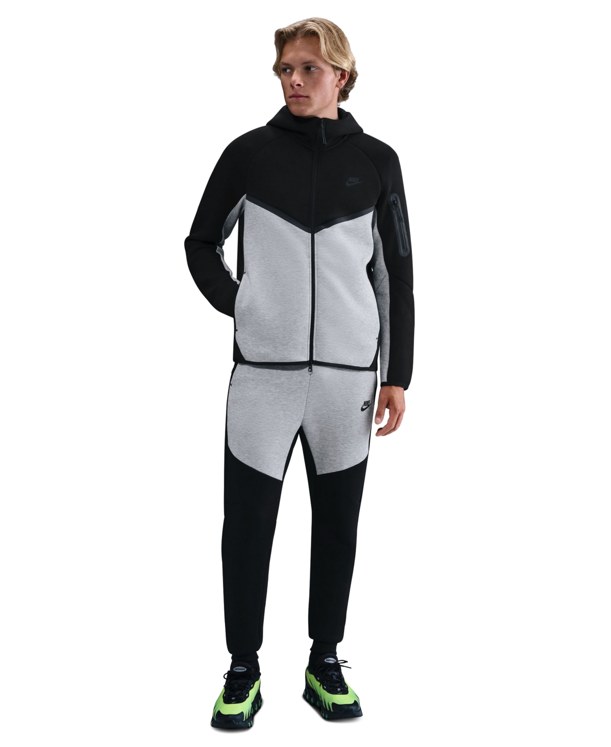 Click here for Nike Mens Tech Fleece Full-Zip Windrunner Logo Hoo... prices