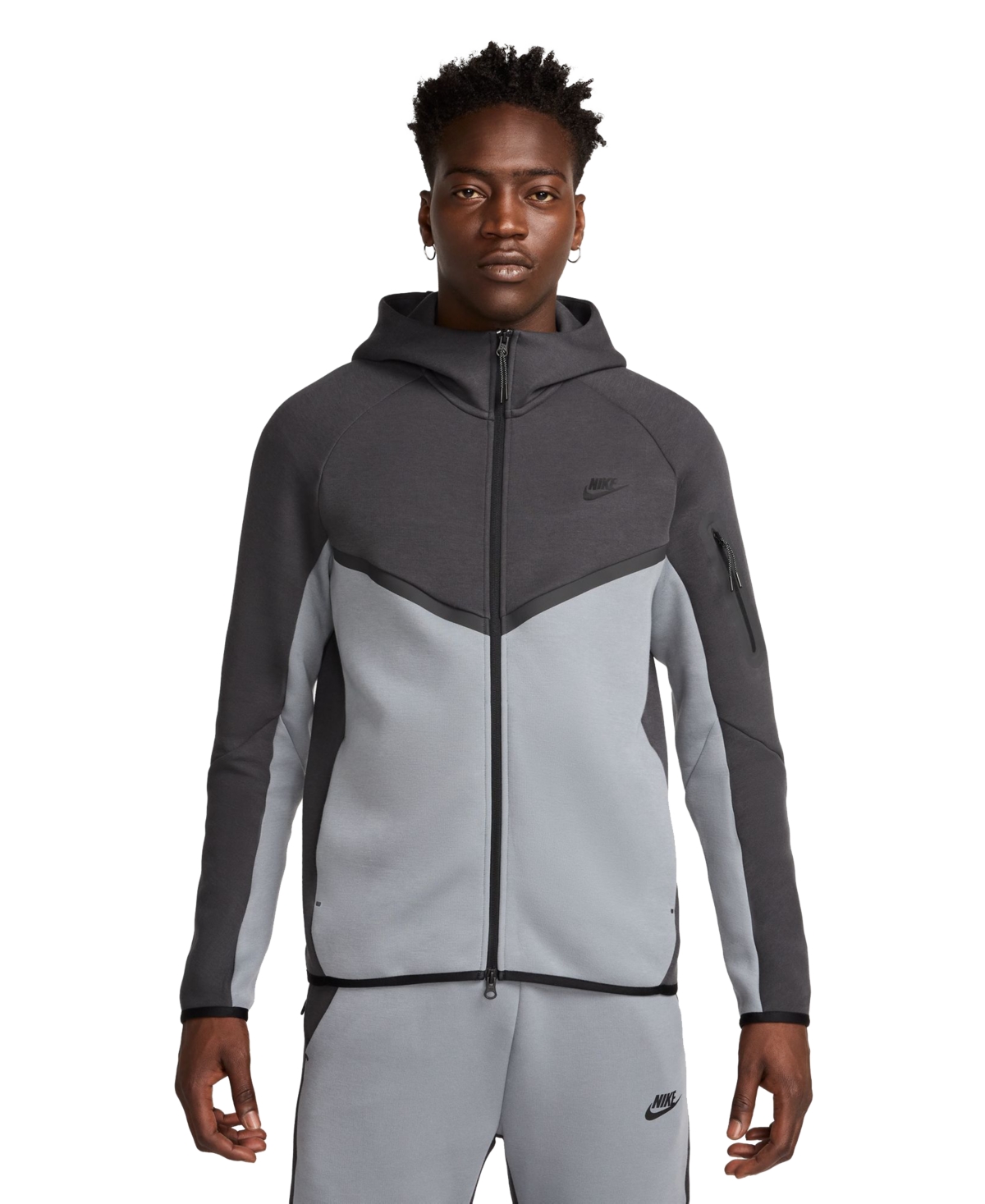 Click here for Nike Mens Tech Fleece Full-Zip Windrunner Logo Hoo... prices