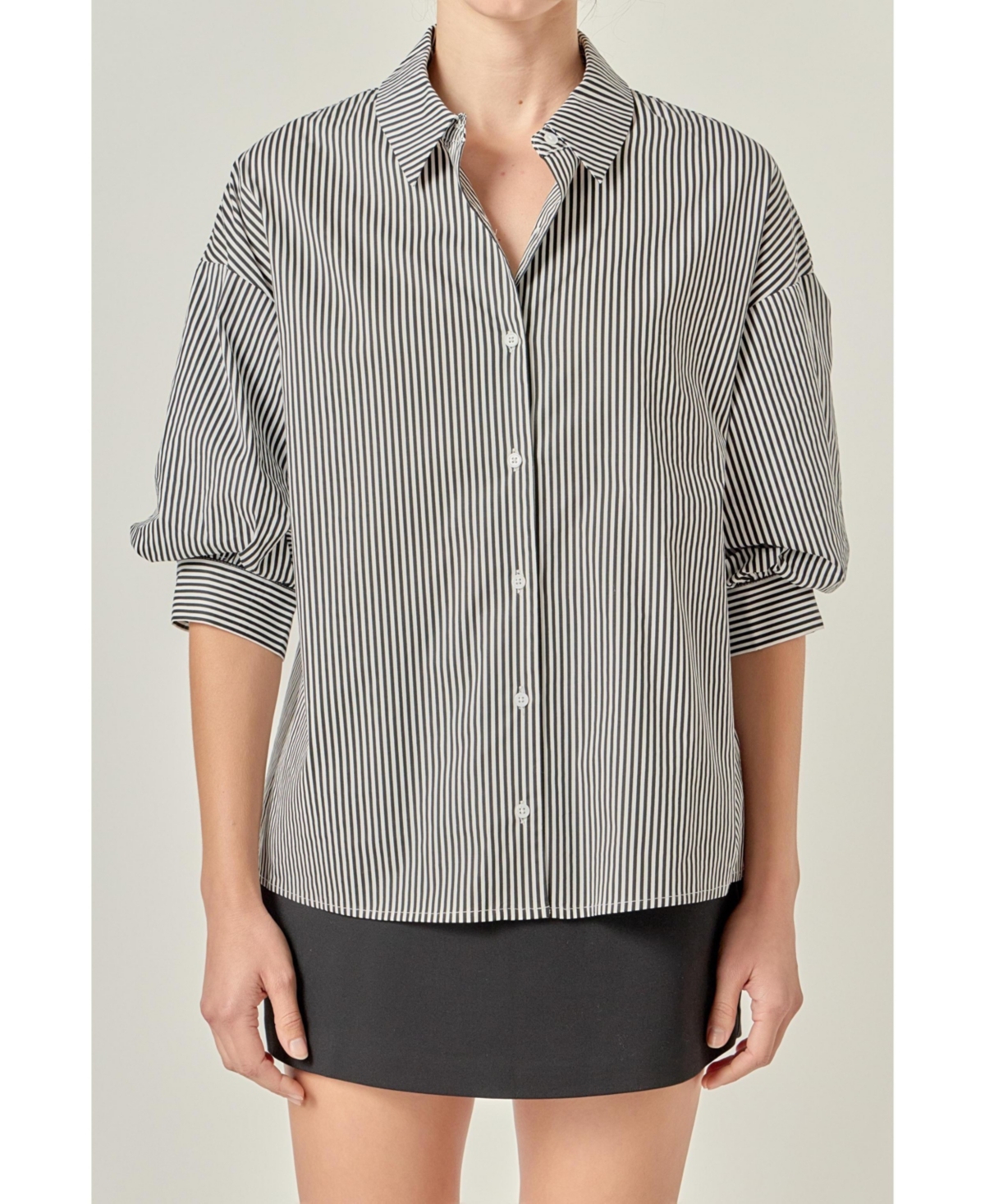 Click here for English Factory Womens Striped Button Down Shirt -... prices