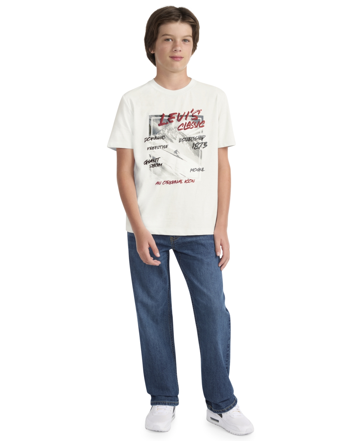 Click here for Levis Boys 8-20 Black Diamond Crewneck T-Shirt - W... prices