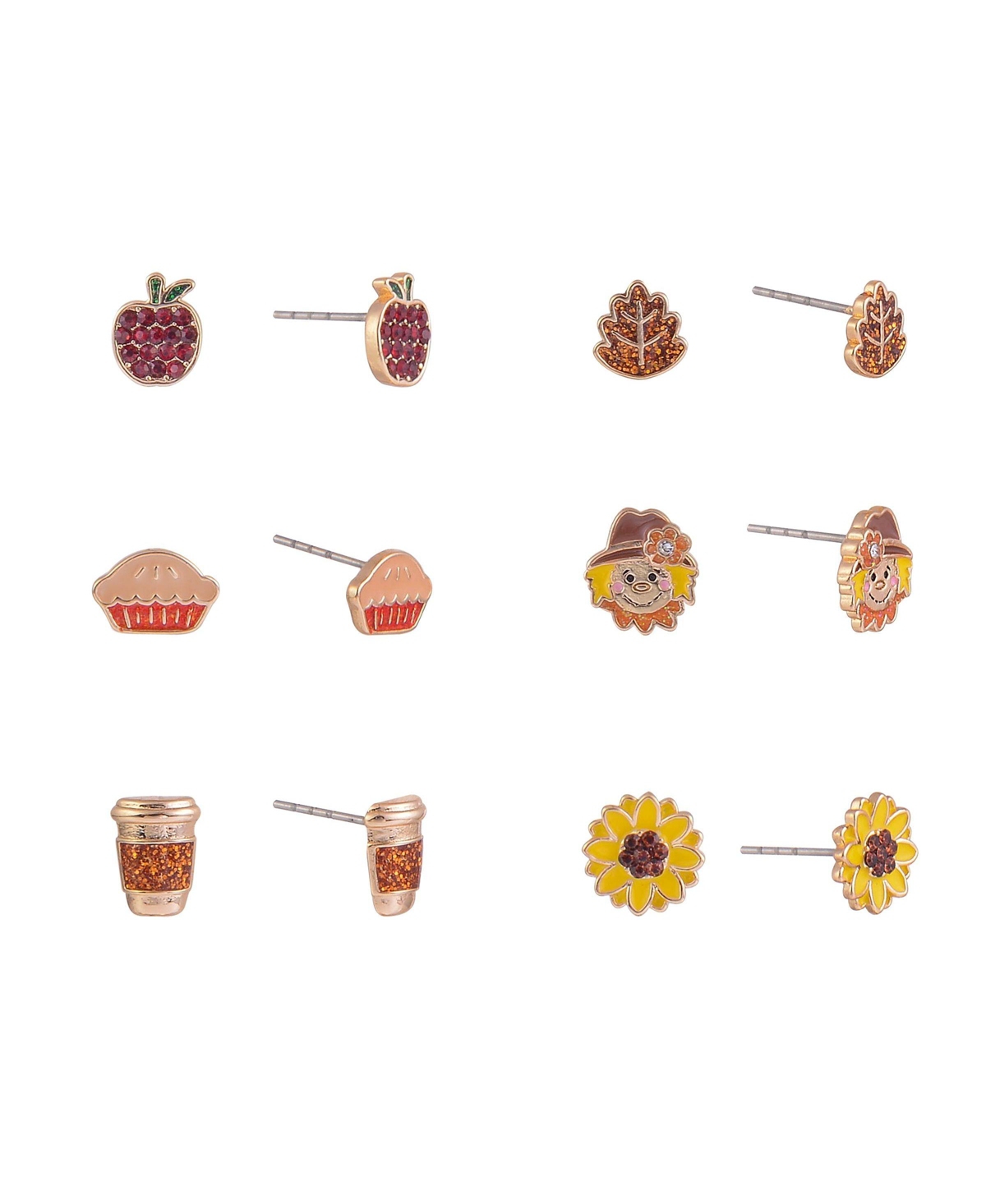 Click here for Hallmark Fall Theme 6pk Stud Earring Set - Yellow prices