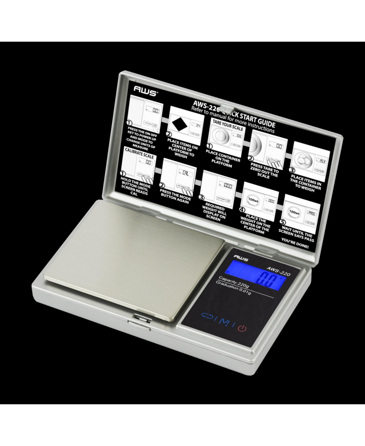 Click here for Aws 220g Digital Pocket Scales Series  220g x 0.01... prices