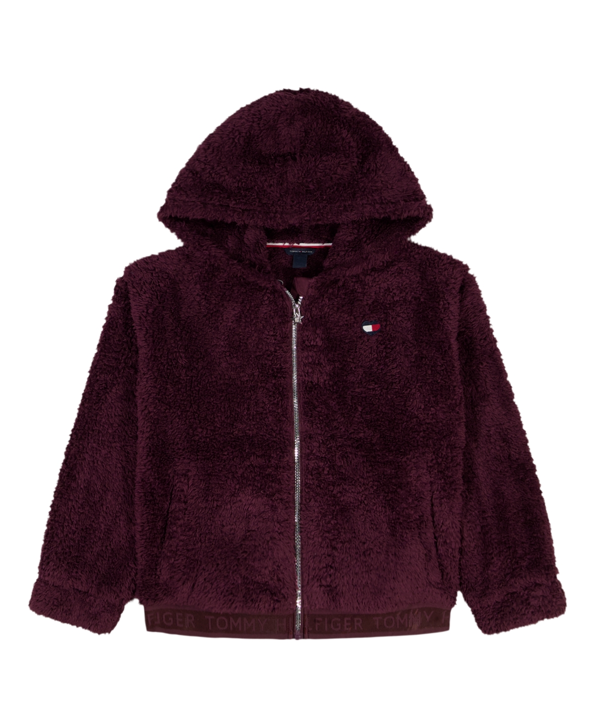 Click here for Tommy Hilfiger Girls 7-16 Minky Loose Fit Zip Up H... prices