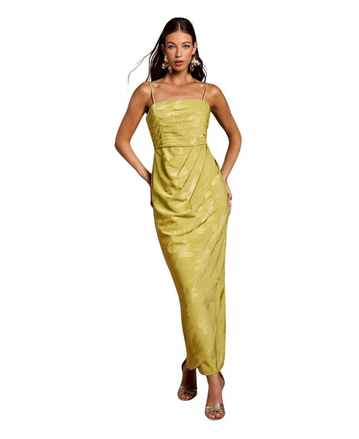 Click here for Coast Womens Midaxi Dress With Wrap Skirt - Olive prices