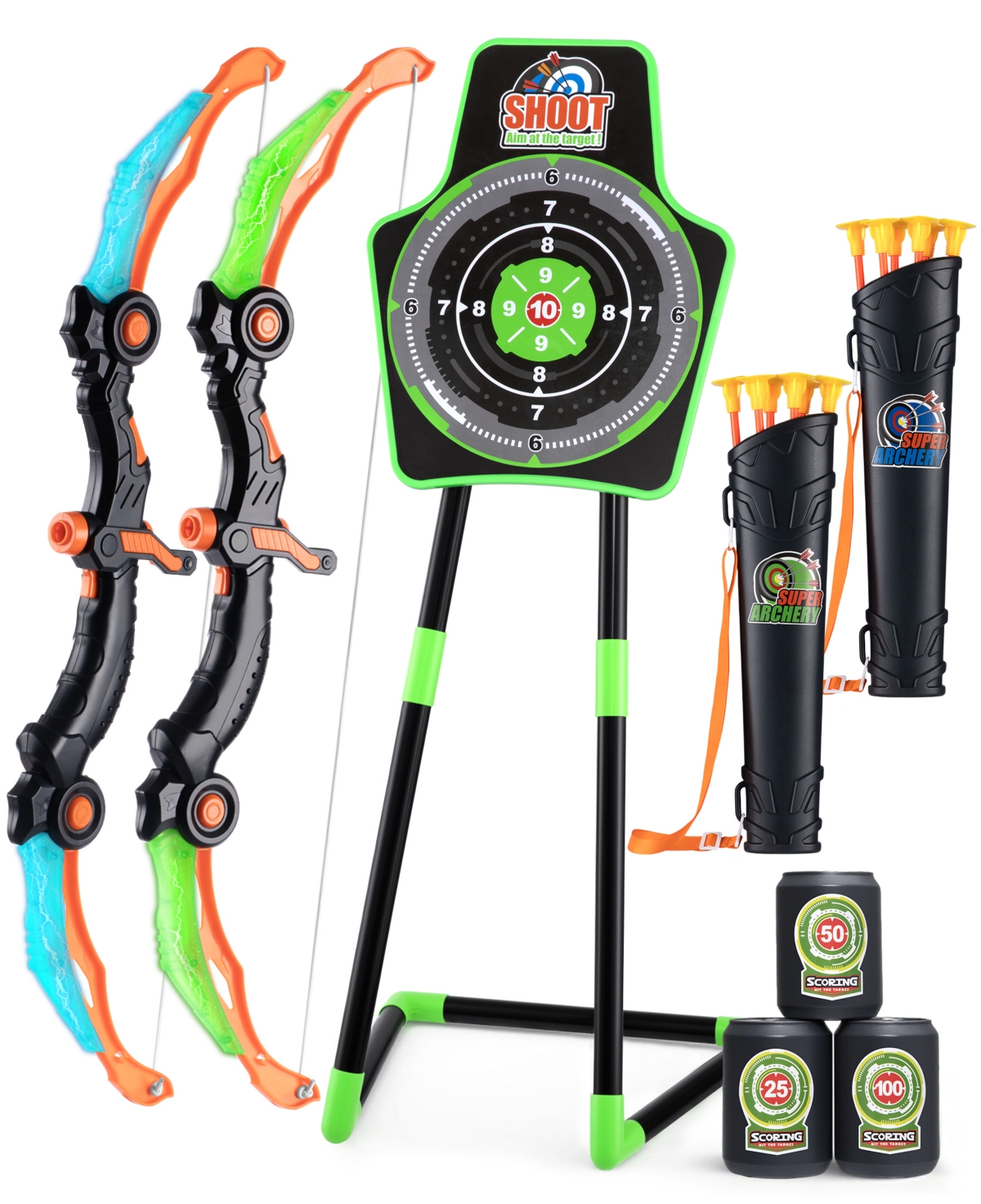 Click here for 2-Pack Led Bow and Arrow Set for Kids with 12 Suct... prices