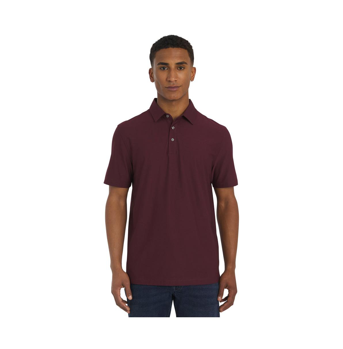 Click here for Dkny Mens Transit Stretch Knit Polo - Fig prices