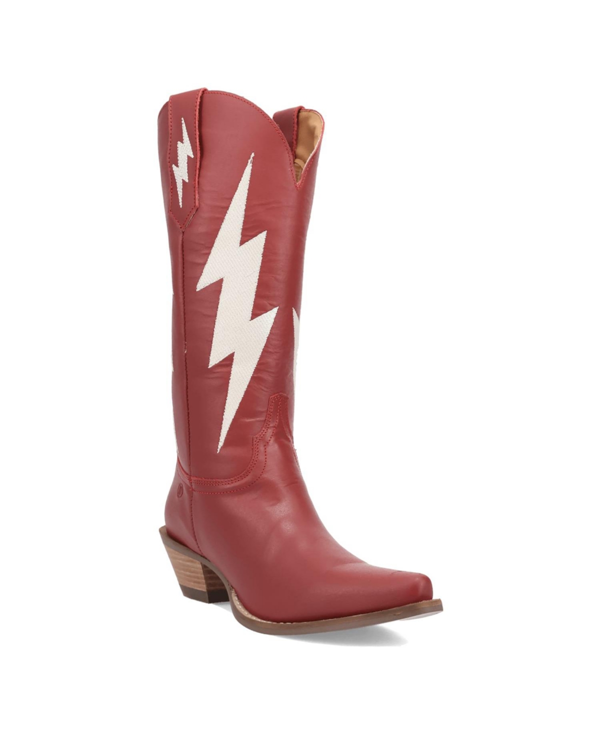 Click here for Dingo Womens Thunderbolt Leather Boot - Red prices