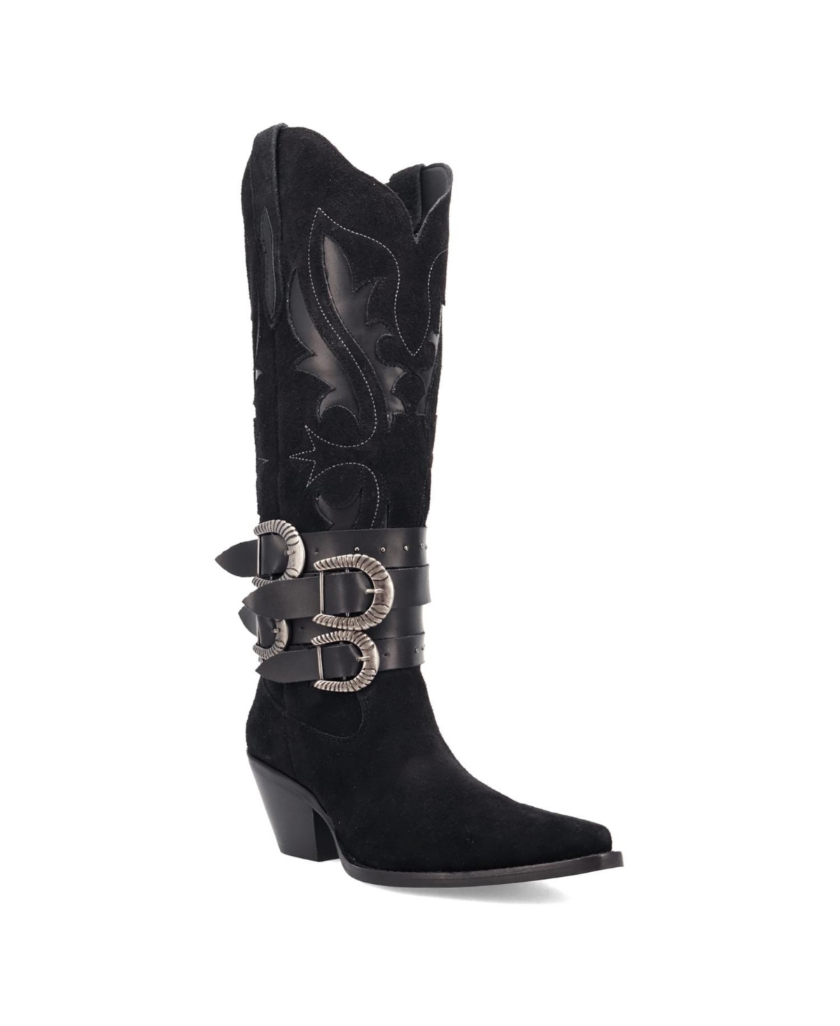 Click here for Dingo Womens Buck Wild Suede Leather Boot - Black prices