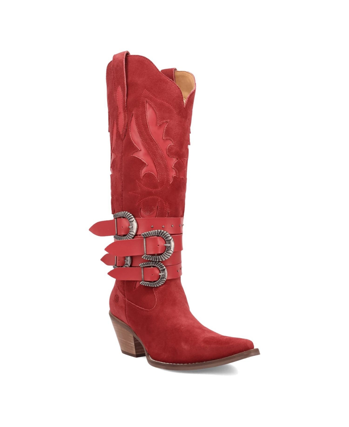 Click here for Dingo Womens Buck Wild Suede Leather Boot - Red prices