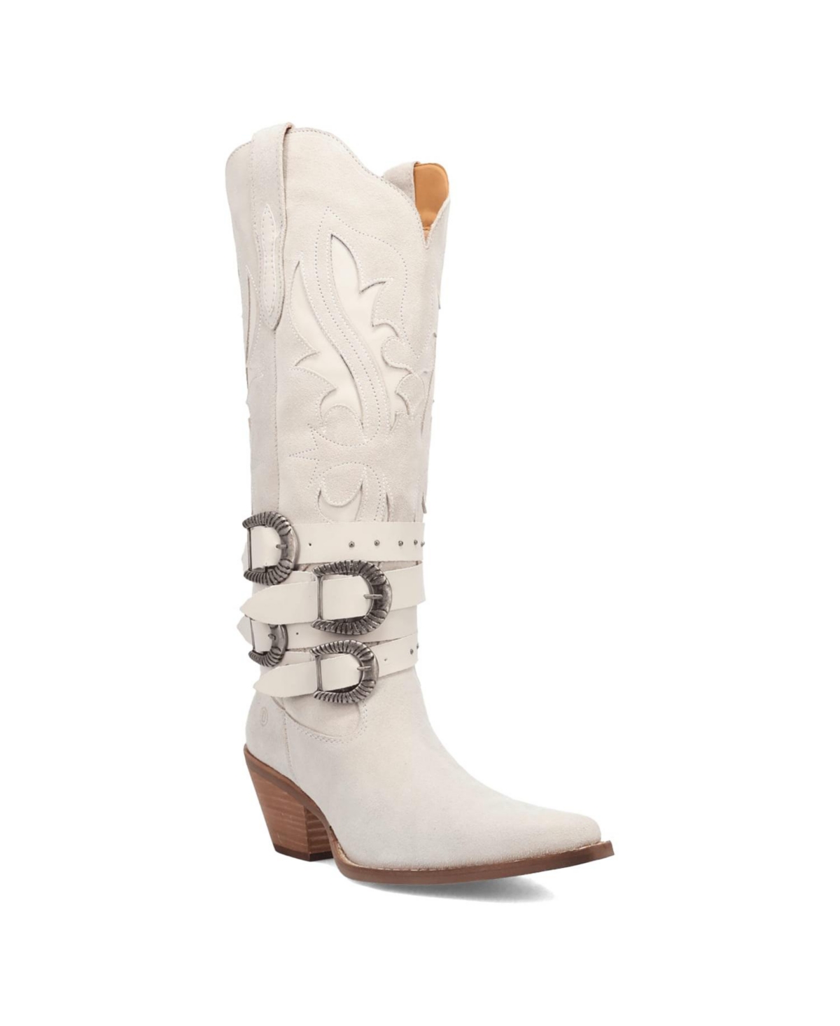 Click here for Dingo Womens Buck Wild Suede Leather Boot - White prices