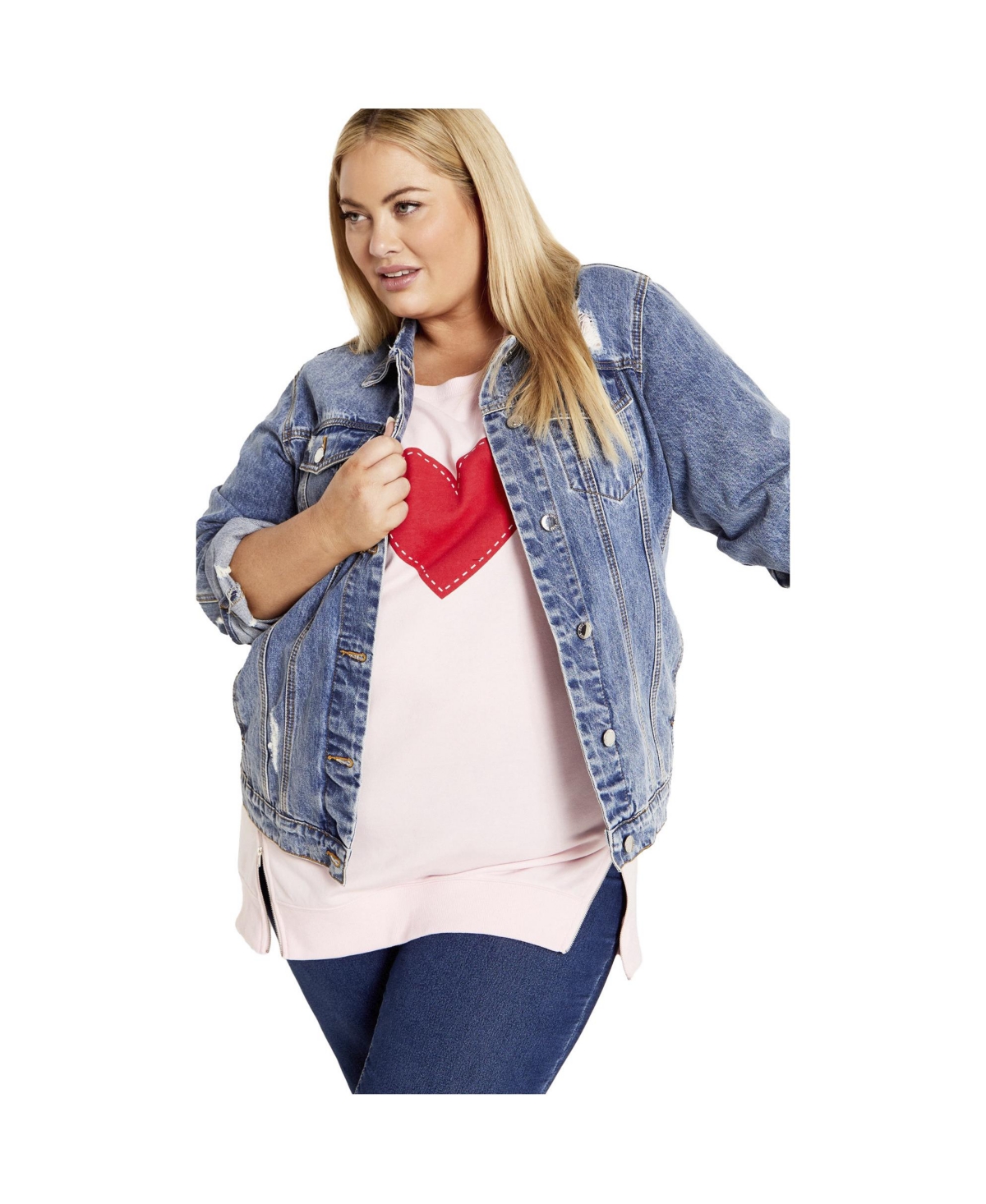 Click here for Avenue Womens Love Me Sweater - Pink prices