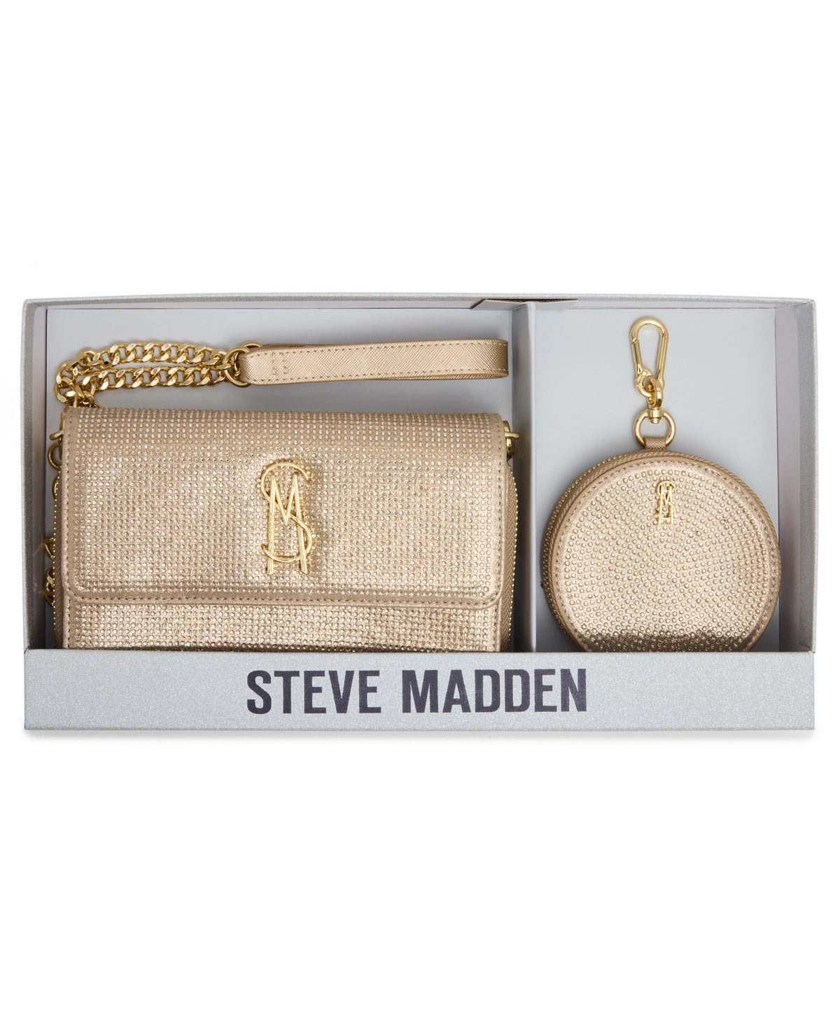 Click here for Steve Madden Boxed Embellished Carina Crossbody Wa... prices