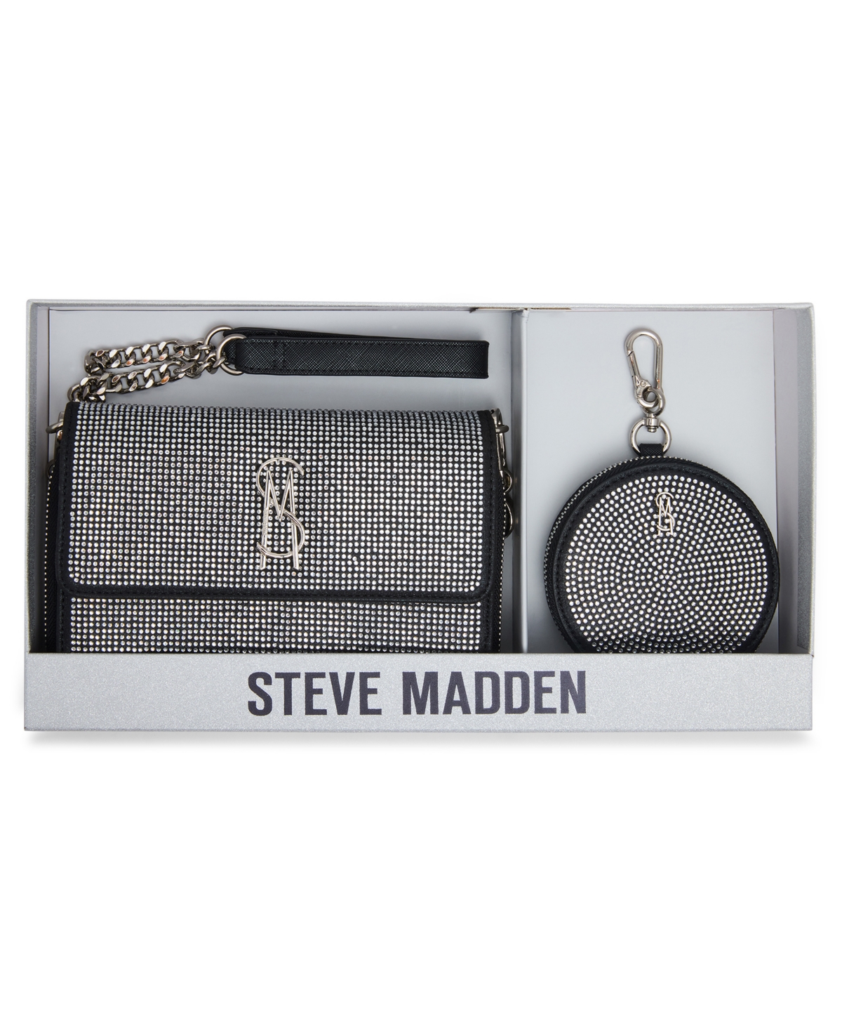 Click here for Steve Madden Boxed Embellished Carina Crossbody Wa... prices