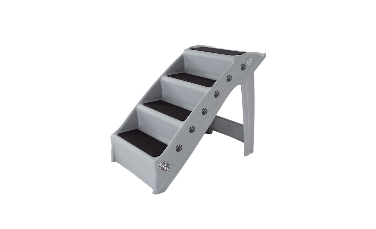Click here for Petmaker 4-Step Foldable Dog Stairs  Gray prices