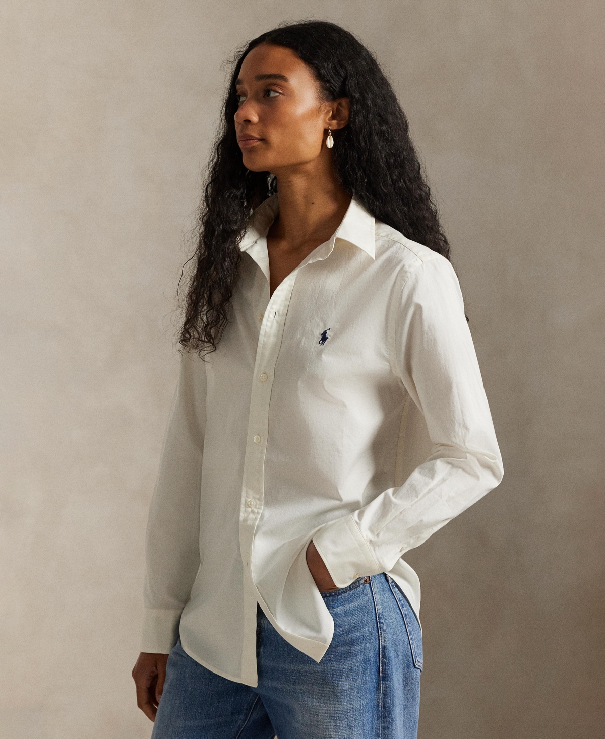 Click here for Polo Ralph Lauren Womens Classic-Fit Cotton Twill... prices