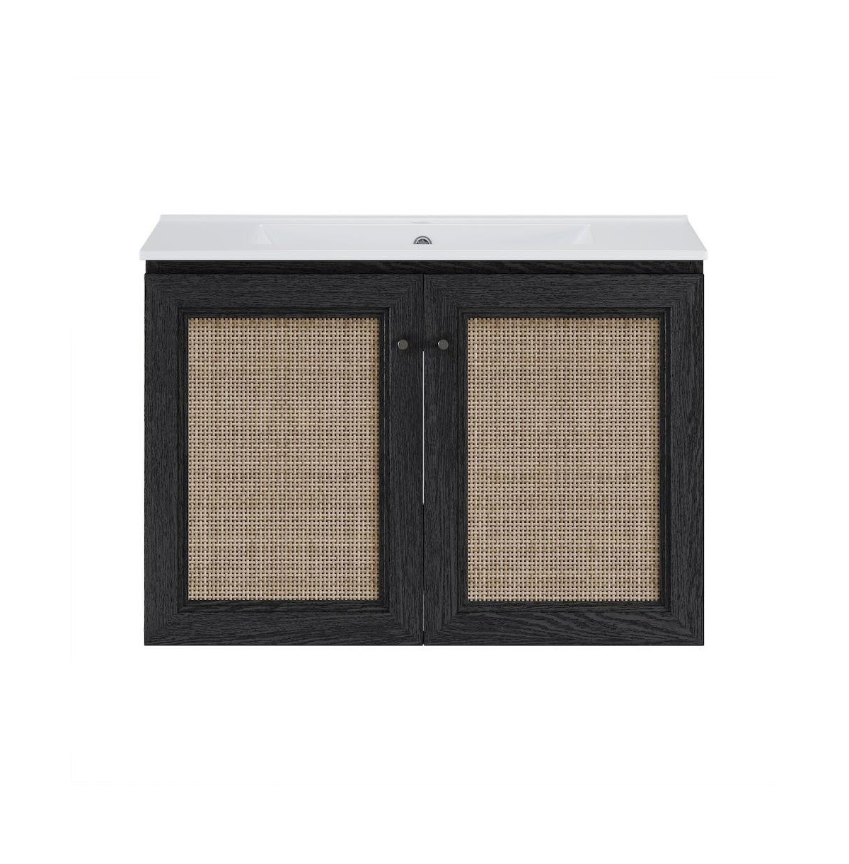 Click here for Swiss Madison 30 Wall-Mounted Bathroom Vanity in B... prices