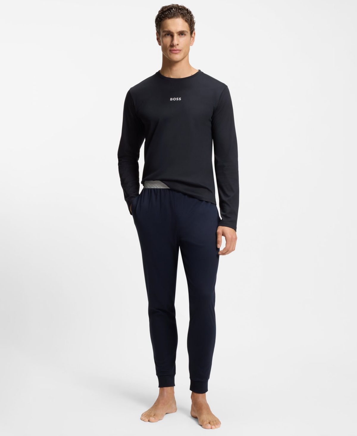 Click here for Boss Mens 2-Piece Long-Sleeve Top and Pants Pajama... prices